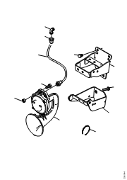 1874273 Звуковой сигнал (старого образца) в сборе со жгутом ...