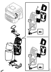 2243924 Верхняя крышка левого зеркала заднего вида (6 серия) для Скания ...