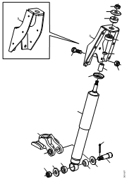 1923370 Амортизатор передней подвески для Скания/Scania - купить в ...