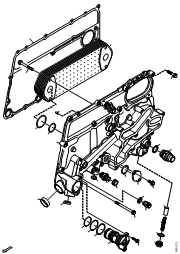 2425348 Термостат крышки охладителя масла(6 серия) для Скания/Scania ...