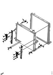 2536155 Стойка крепления радиатора прав. (6 серия) для Скания/Scania ...