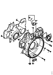 2134875 Крышка смотрового отверстия кожуха маховика для Скания/Scania ...